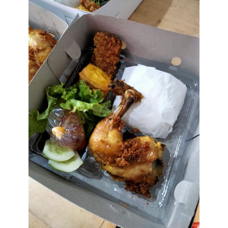 Jual NASI BOX AYAM GORENG, AYAM BAKAR, NASI KUNING BOX | Shopee Indonesia