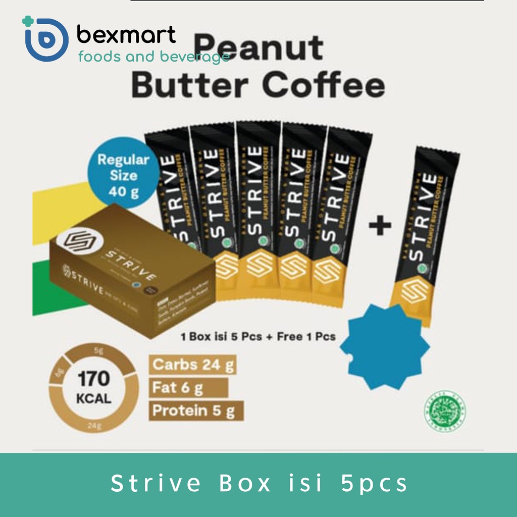 Jual Strive rasa Peanut Butter Coffee 1 Box isi 6pcs | Shopee Indonesia