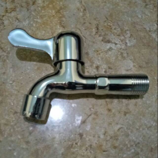 Jual Kran air panjang stainless 1/2 inch keran air kran tembok 1/2 ...