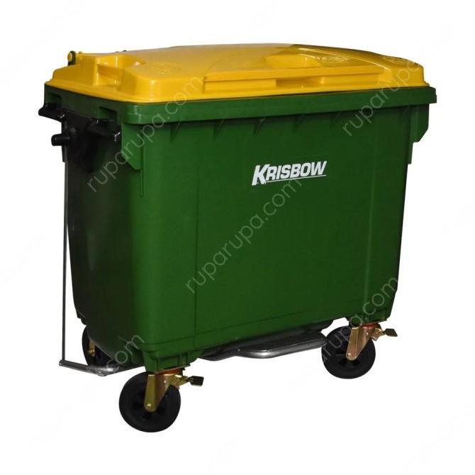 Jual NEW KRISBOW TEMPAT SAMPAH BESAR PLASTIK OUTDOOR 660 LITER DUSTBIN RODA SSD3561DF | Shopee ...