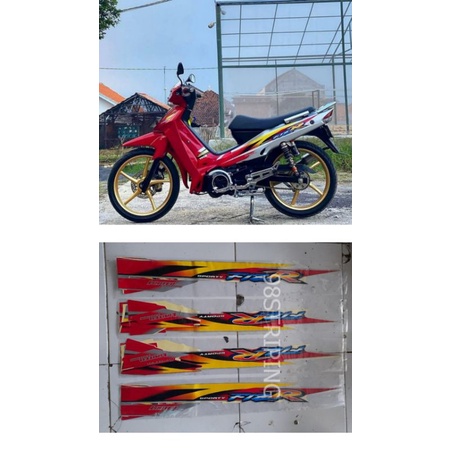 Jual STIKER STRIPING FIZR FIZ R LE LIMITED EDITON SILVER MERAH DUAL ...
