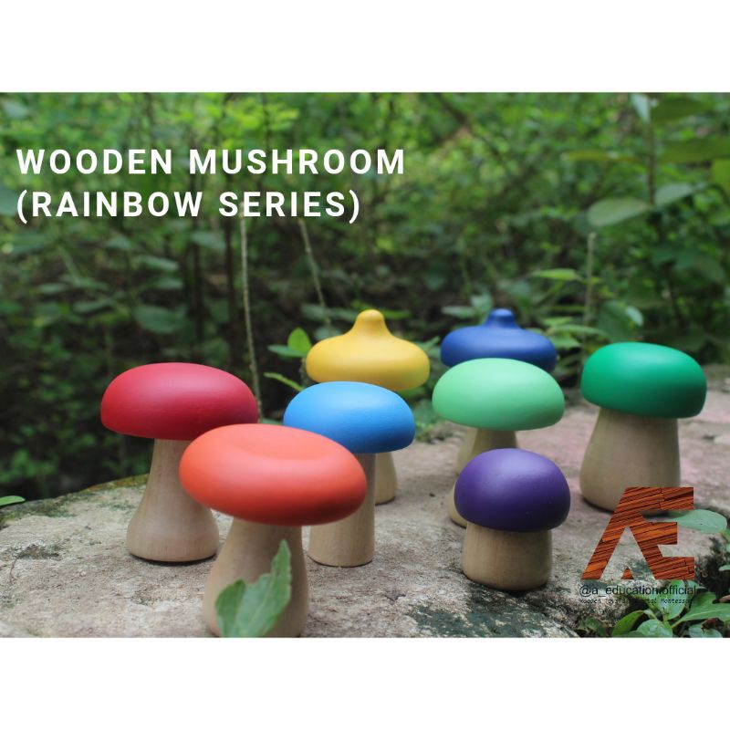 Jual Jamur Kayu Mainan Jamur wooden mushroom | Shopee Indonesia