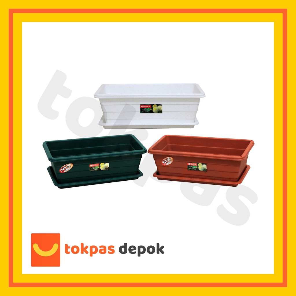 Jual [PROMO] Pot Bunga Lion Star Panjang Pot Tanaman Hias Murah Pot ...