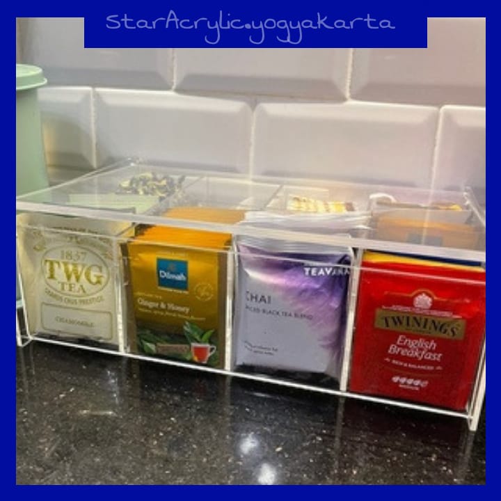 Jual Box Teh Celup Akrilik | Box Tempat Penyimpanan Teh Akrilik Kotak ...