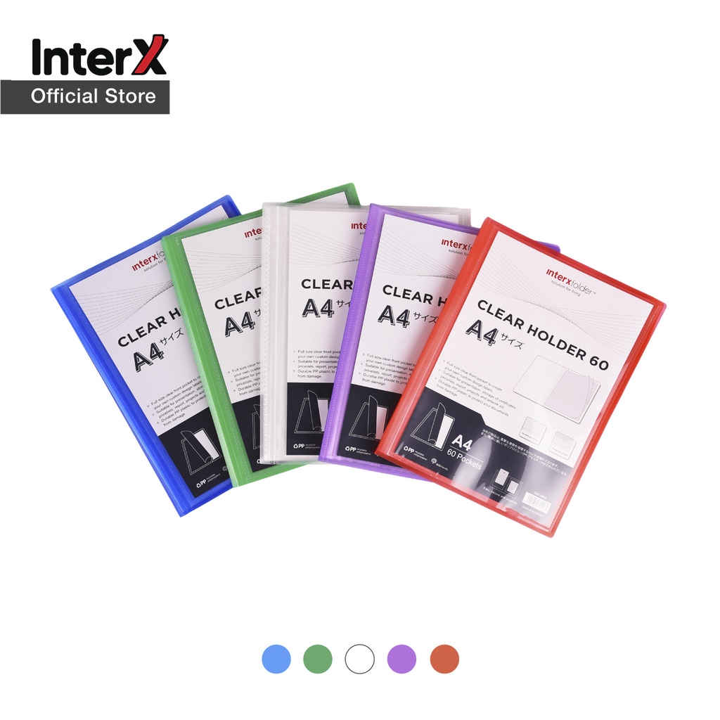 Jual InterX Folder Clear Holder / Document Keeper / Map Display Album ...