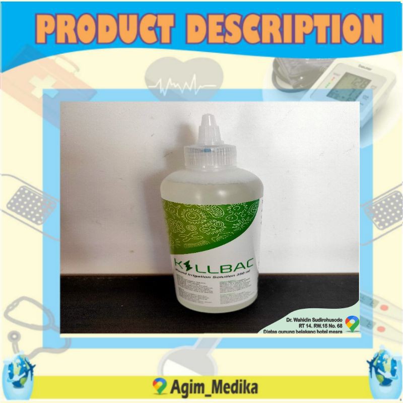 Jual Killbac Sterile Wound Irigation 350ml | Shopee Indonesia