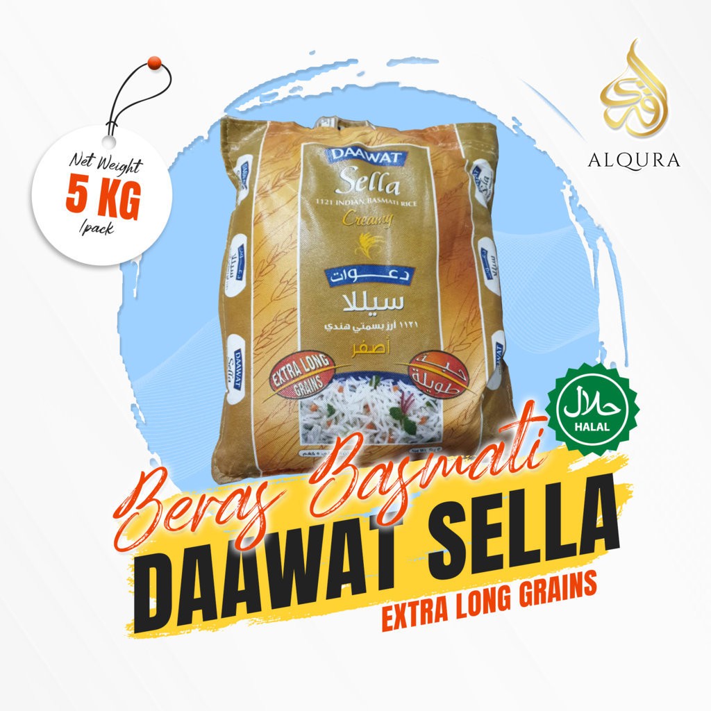 Jual Beras Basmati Daawat Sella | Basmati Long Rice Daawat Sella 5Kg | Shopee Indonesia