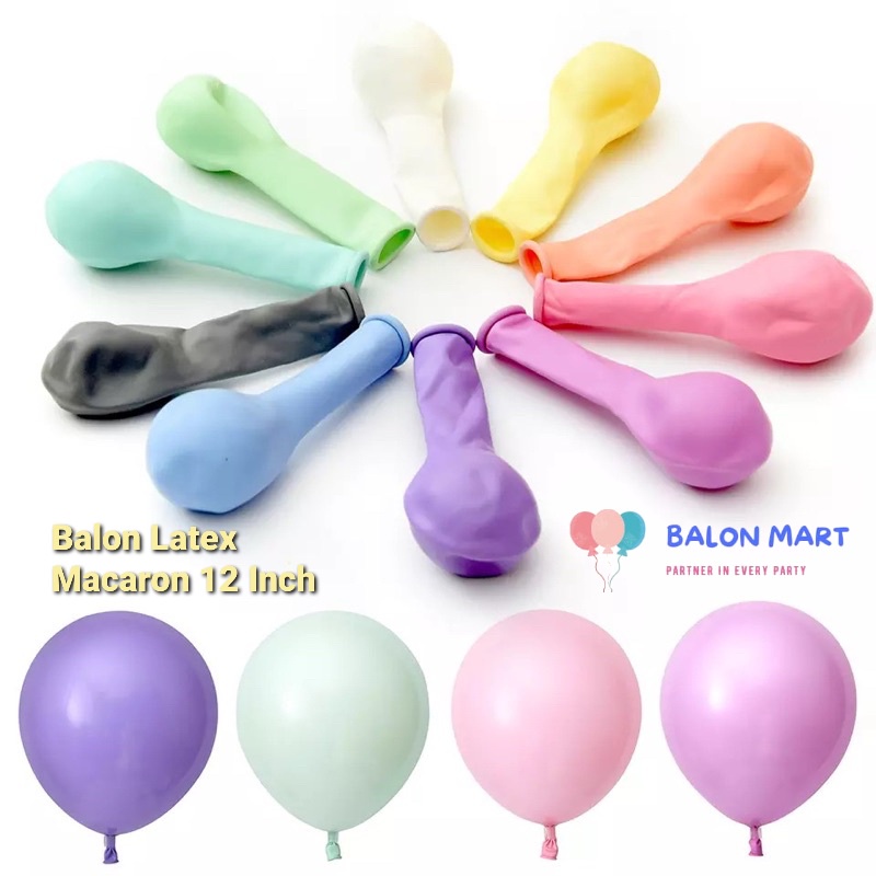Jual Balon Latex Pastel/MACARON 12 Inch (satuan) | Shopee Indonesia