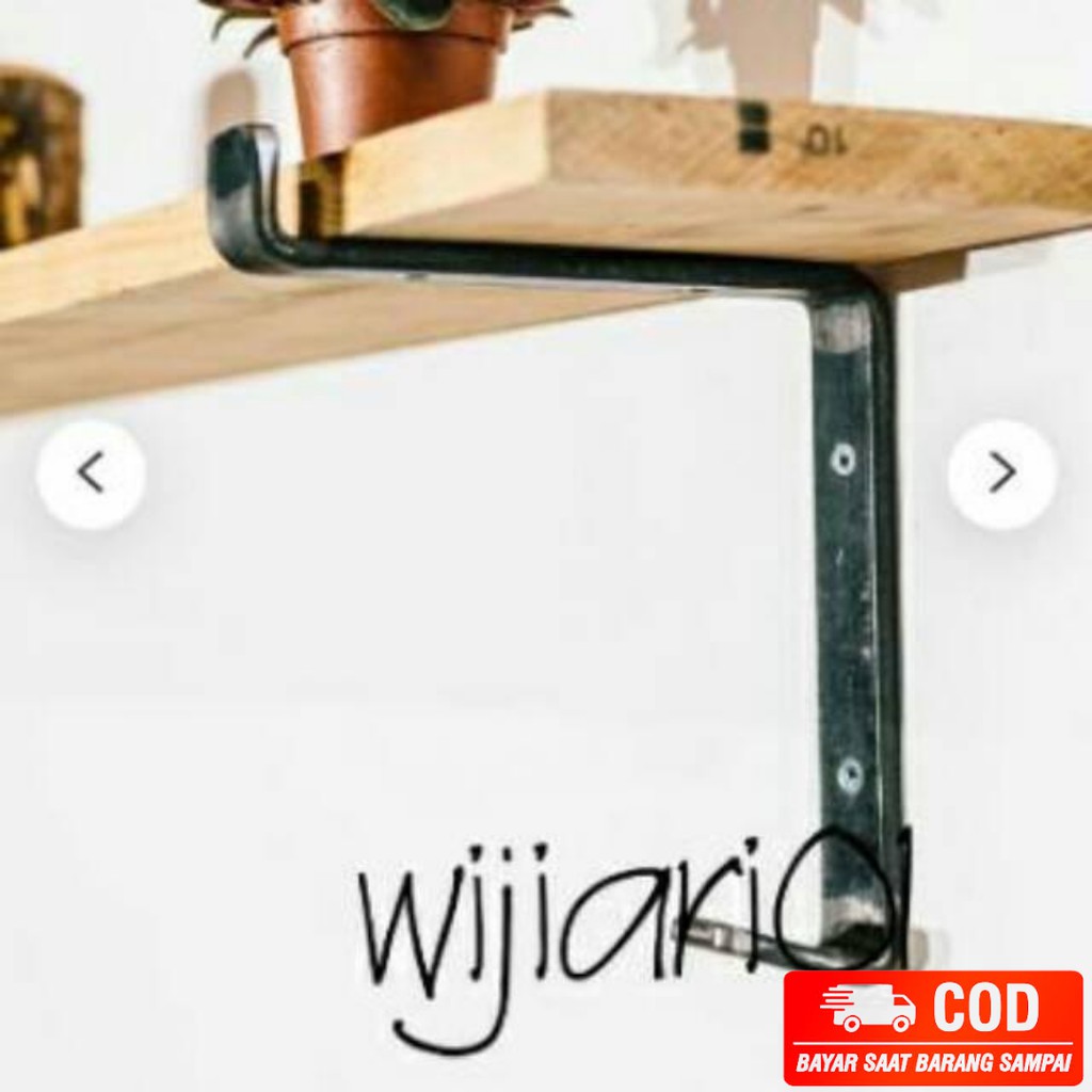 Jual Siku Hook Besi Bracket Cantolan / Braket Hambalan Rak Dinding ...