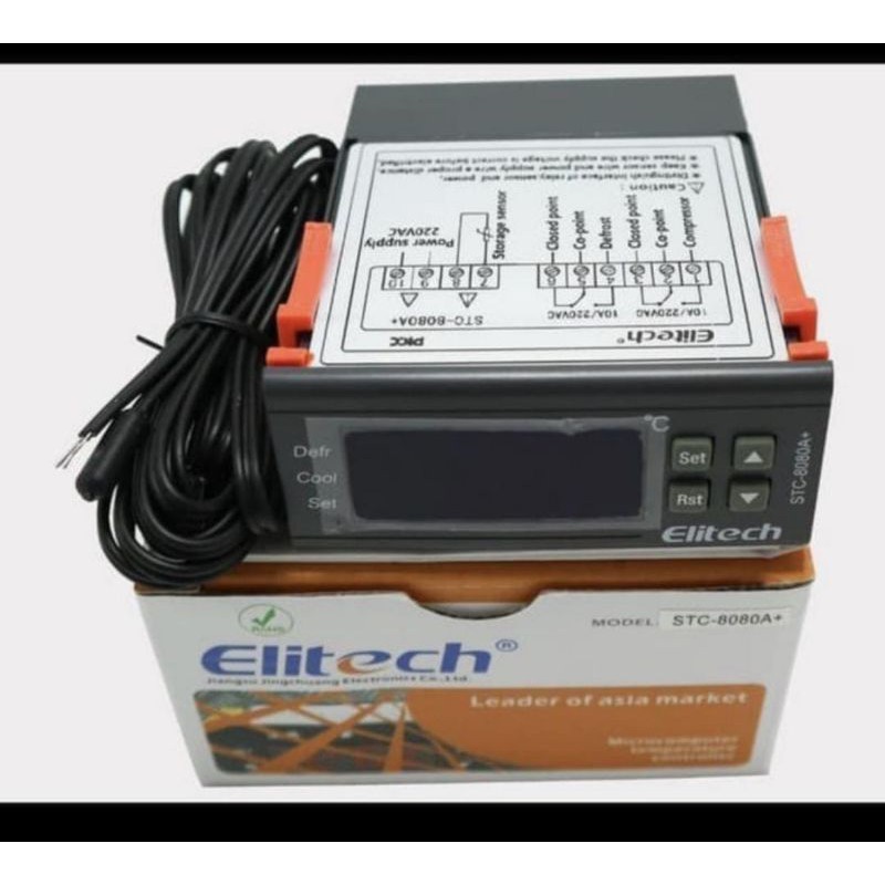 Jual Thermostat digital pengatur suhu elitech STC-8080A+ | Shopee Indonesia