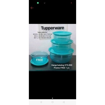 Jual Tupperware Table Collection | Shopee Indonesia
