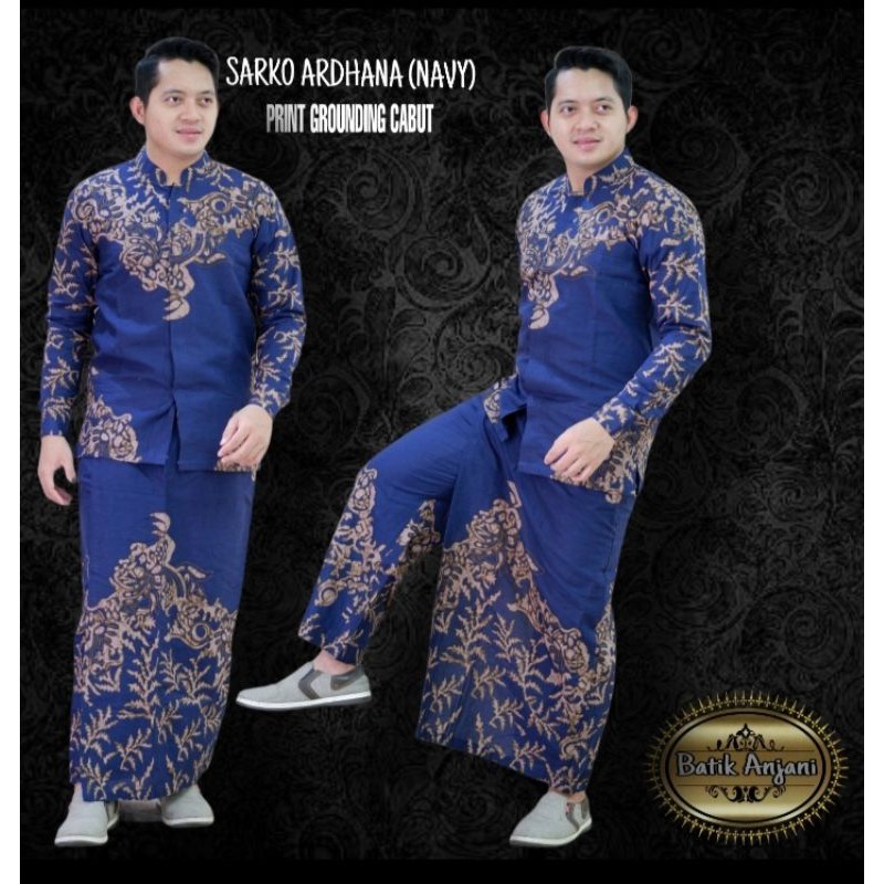 Jual Setelan Sarung Kemeja Koko sarko sarcel celana lapis baju Koko ...