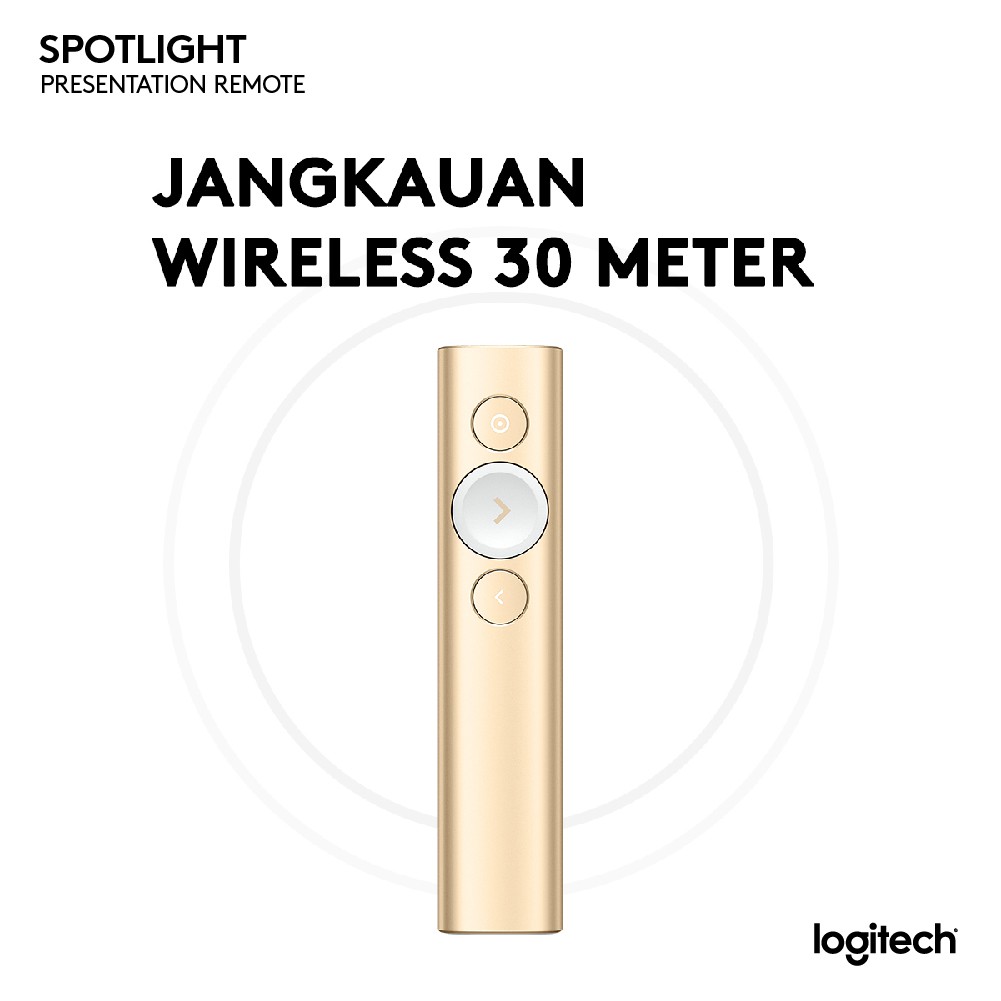 Jual Logitech Spotlight Pointer Presenter Advanced Wireless / Bluetooth | Shopee Indonesia