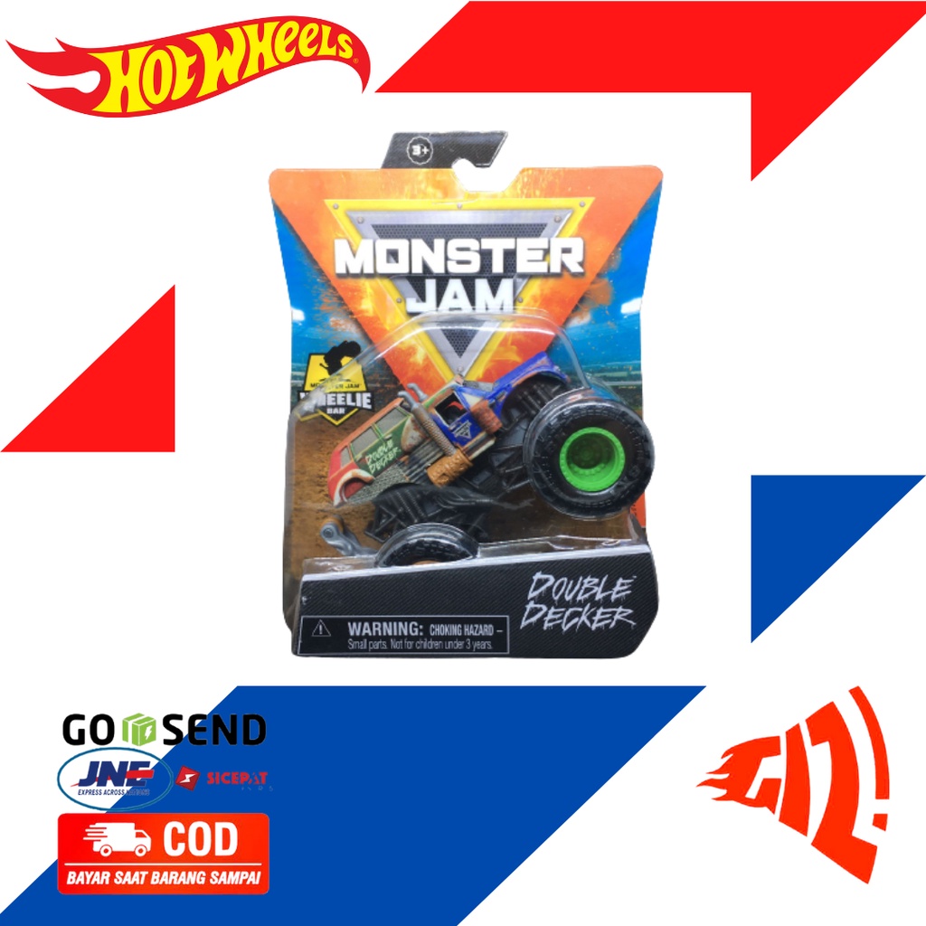 Jual Hot wheels Monster Jam Double Decker | Shopee Indonesia