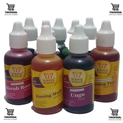 Jual PEWARNA/FOOD COLOURING Kopoe-Koepoe 30ml | Shopee Indonesia