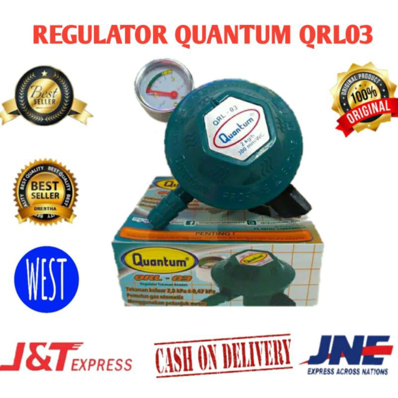 Jual REGULATOR GAS QUANTUM QRL03 METER | Shopee Indonesia
