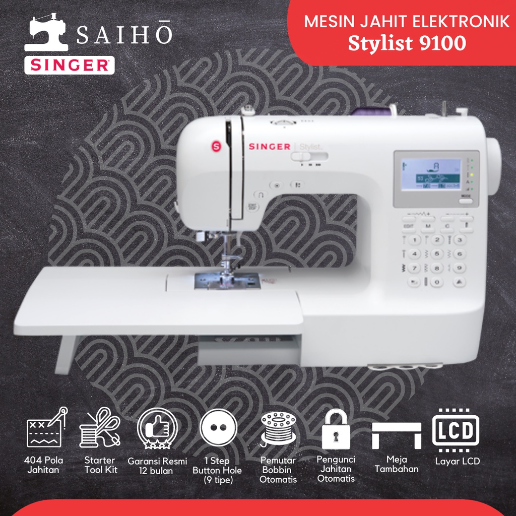 Jual SINGER Stylist 9100 - Mesin Jahit Portabel Elektronik | Shopee ...