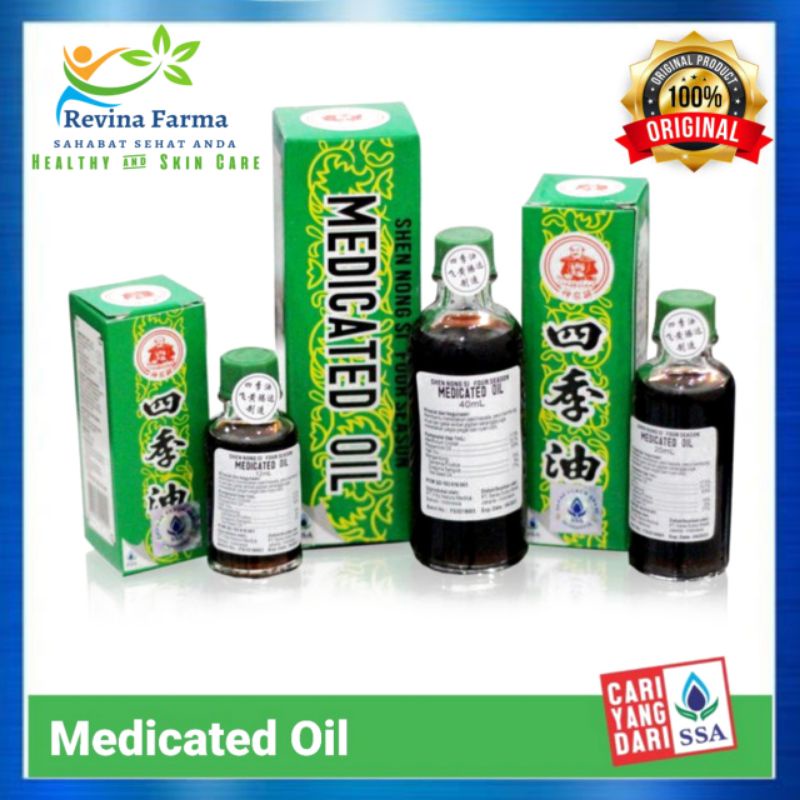 Jual Medicated Oil 40ml, 20ml, 12ml & 6ml Minyak Angin Menthol, Minyak ...