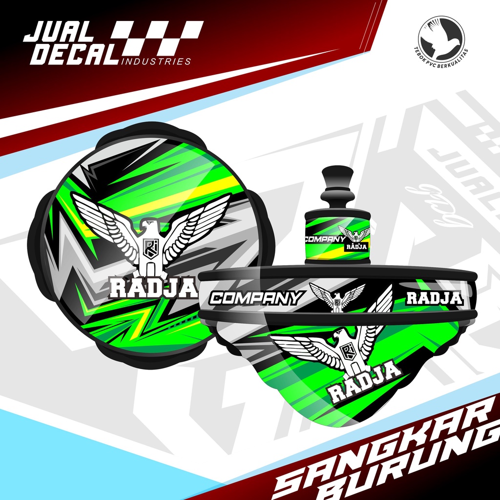 Jual Stiker Sangkar Lovebird motif RADJA | Stiker Tebok Lovebird ...