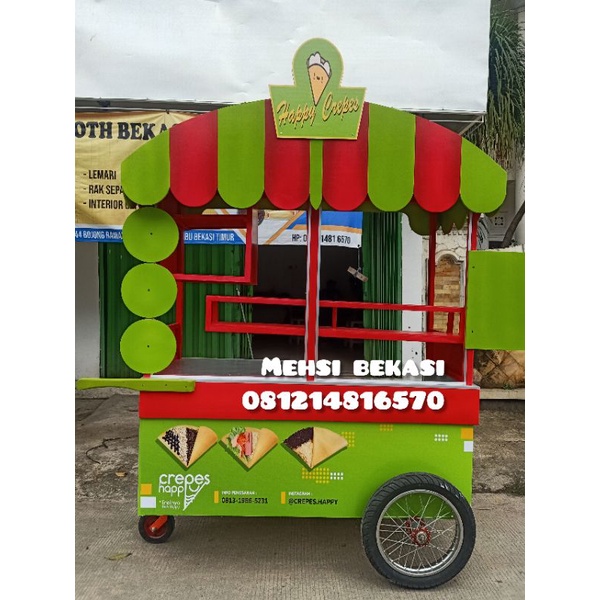 Jual Gerobak makanan , minuman ,kebab ,roti, crape | Shopee Indonesia