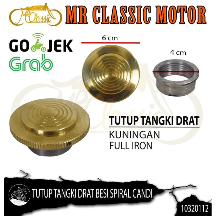 Jual Kuningan Spriral Custom Variasi Besi Tangki Drat Tutup Candi ...