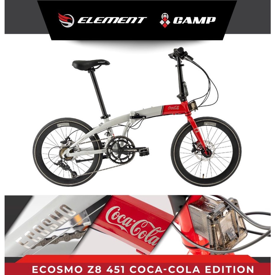 Jual Sepeda Lipat 20 Inch Element Ecosmo Z8 451 Rem Hidrolik 2 x 8 ...