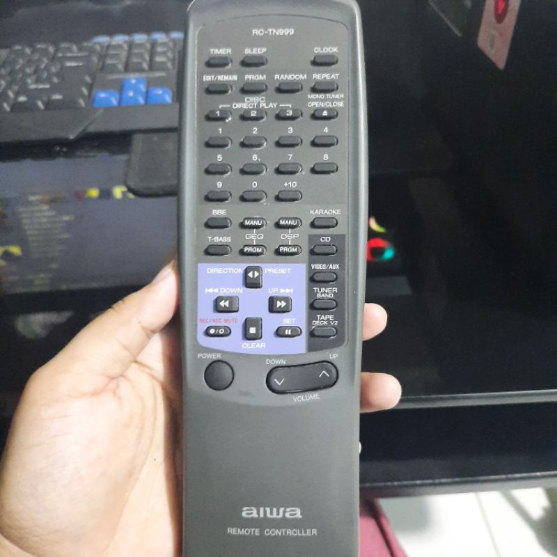 Jual REMOTE REMOT AIWA RC-TN999 ORIGINAL ASLI | Shopee Indonesia