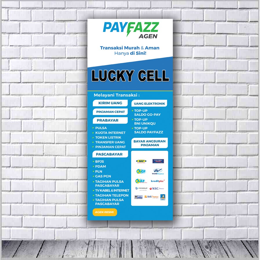 Jual BANNER AGEN PAYFAZZ 160 X 60 ( BISA REQUEST UKURAN ) | Shopee ...