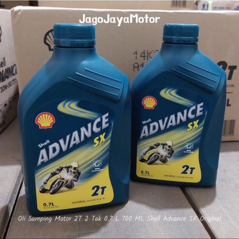 Jual Oli Samping Motor 2T 2 Tak 0.7 L 700 ML Shell Advance SX Original ...