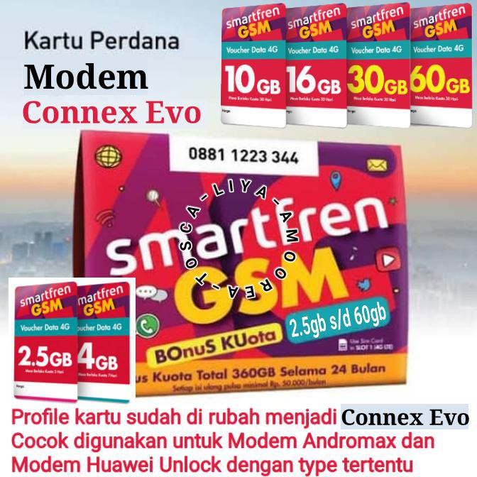Jual Kartu Smartfren 4G Connex EVO Perdana Khusus MiFi Modem WiFi ...