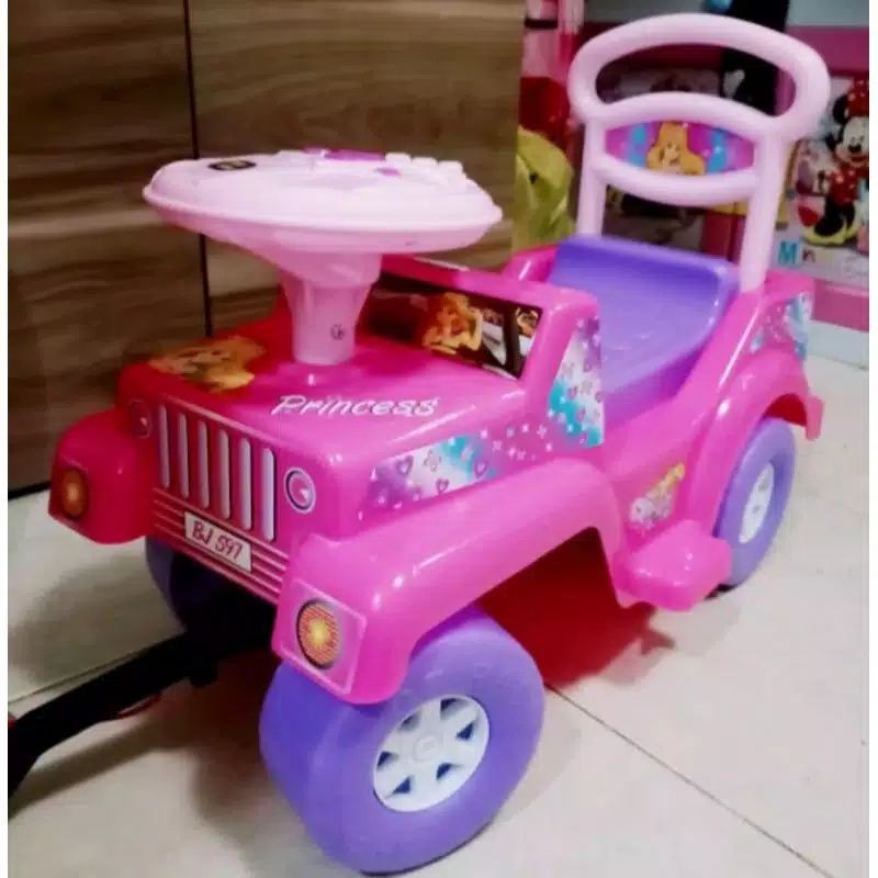 Jual Jeep princess mobil princess car barbie dorong mobil | Shopee ...