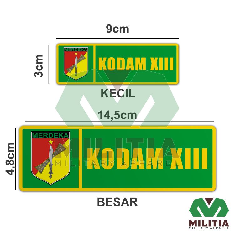 Jual Stiker KODAM Komando Daerah Militer XIII Merdeka | Shopee Indonesia