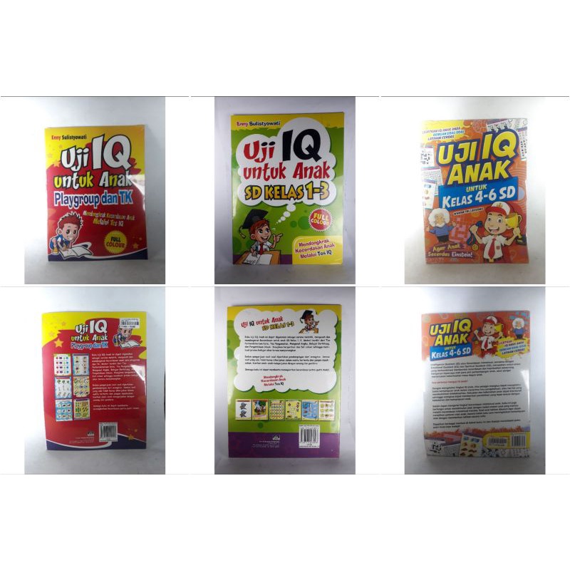 Jual Uji IQ untuk Anak SD kelas 1-3 4-6 , dan untuk Anak Playgroup dan ...