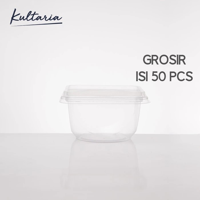 Jual TRAY WADAH PLASTIK MAKANAN SERBAGUNA / MIKA SALAD 550 ML ISI 50 ...