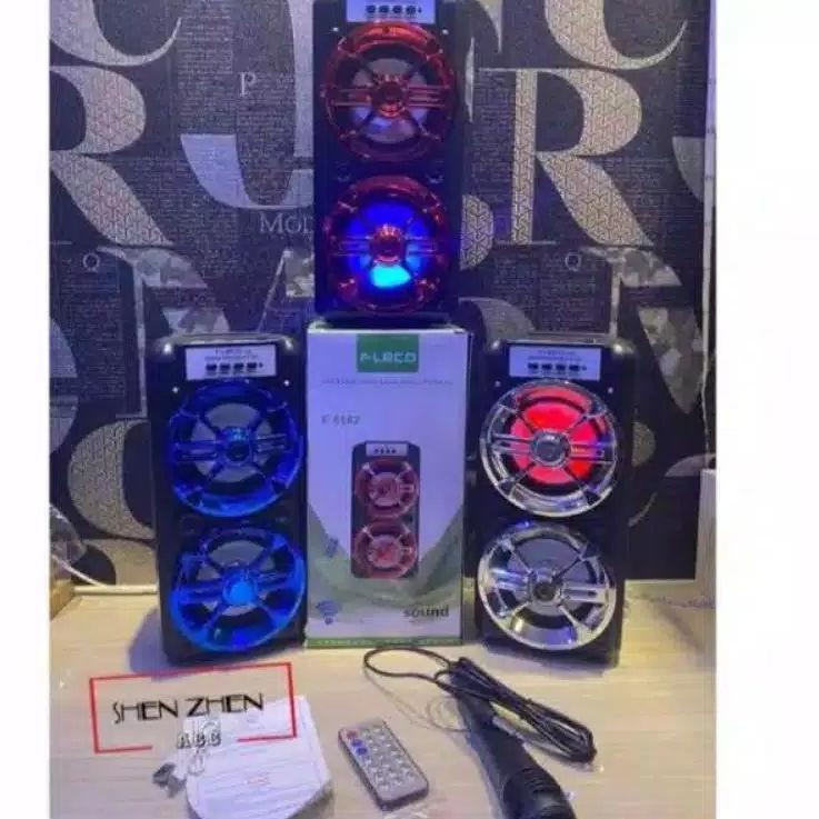 Jual Modern.. Salon speaker bluetooth F-6581 lengkap+remote lengkap ...