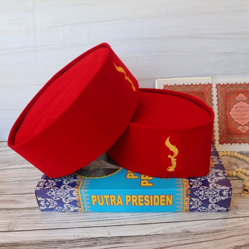 Jual Peci Kujang Merah Cabe~Songkok Kujang Merah (Merah cabe Super ...