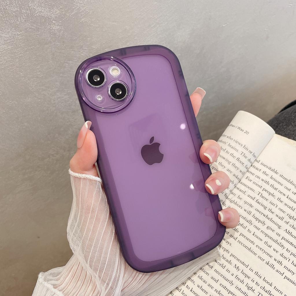 Jual [TPC] Soft Case IPHONE Oval TPU Transparant Warna Permen Macaron ...