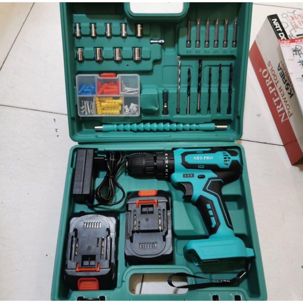 Jual Bor cas /Bor cordless impact 20 V merk NRT tipe DC 340 | Shopee ...