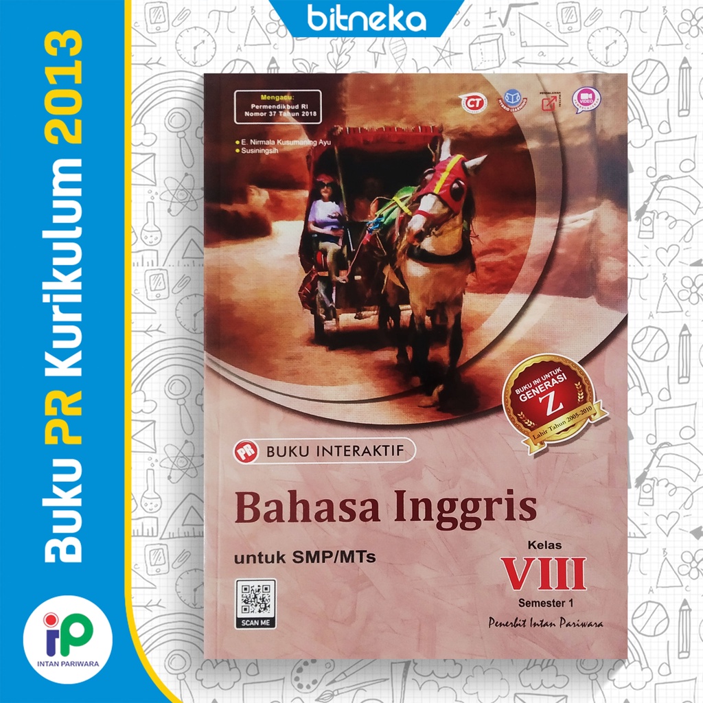 Jual Buku PR Interaktif Bahasa Inggris SMP/MTs Kelas 8 Semester 1 - Intan Pariwara | Shopee ...
