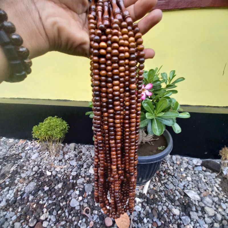 Jual tasbih kayu stigi laut 7mm 1 kodi | Shopee Indonesia
