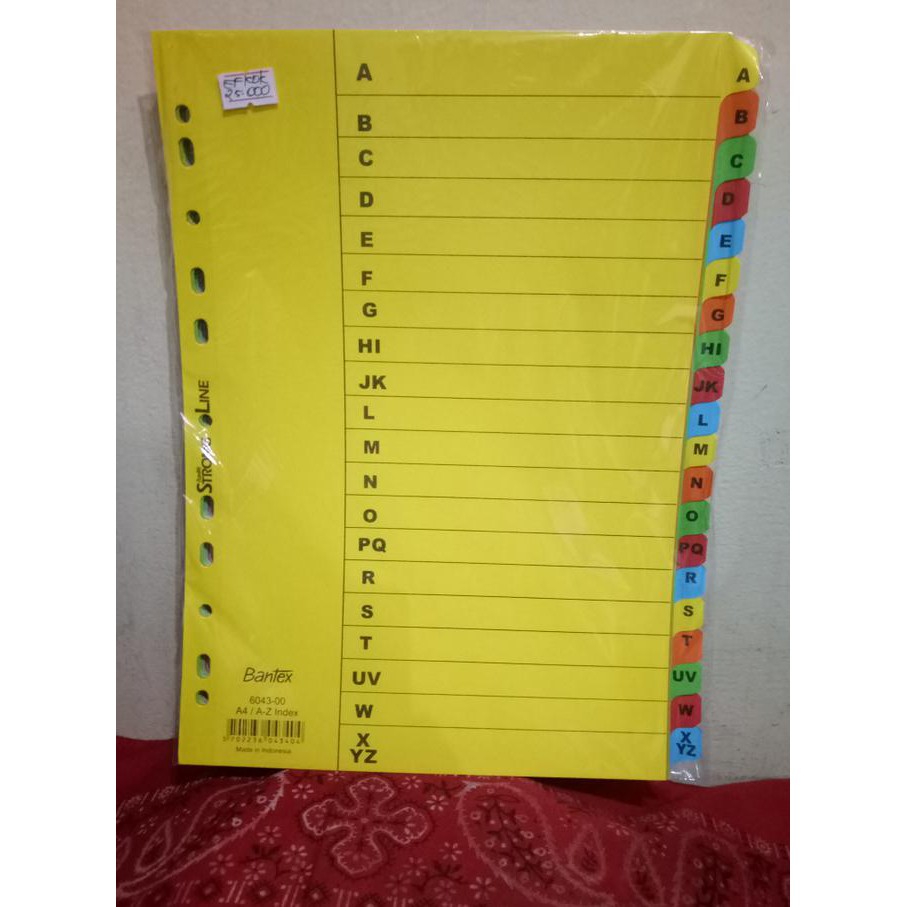 Jual BEST SELLER Pembatas File Kertas Dokumen Bantex Cardboard Divider ...