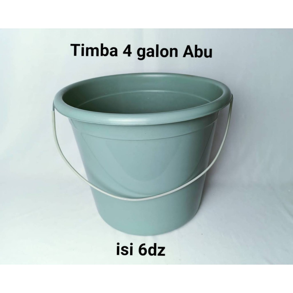 Jual Timba Air / Timba Plastik / Timba / Ember / Timba 4 gl ABU KAWAT ...