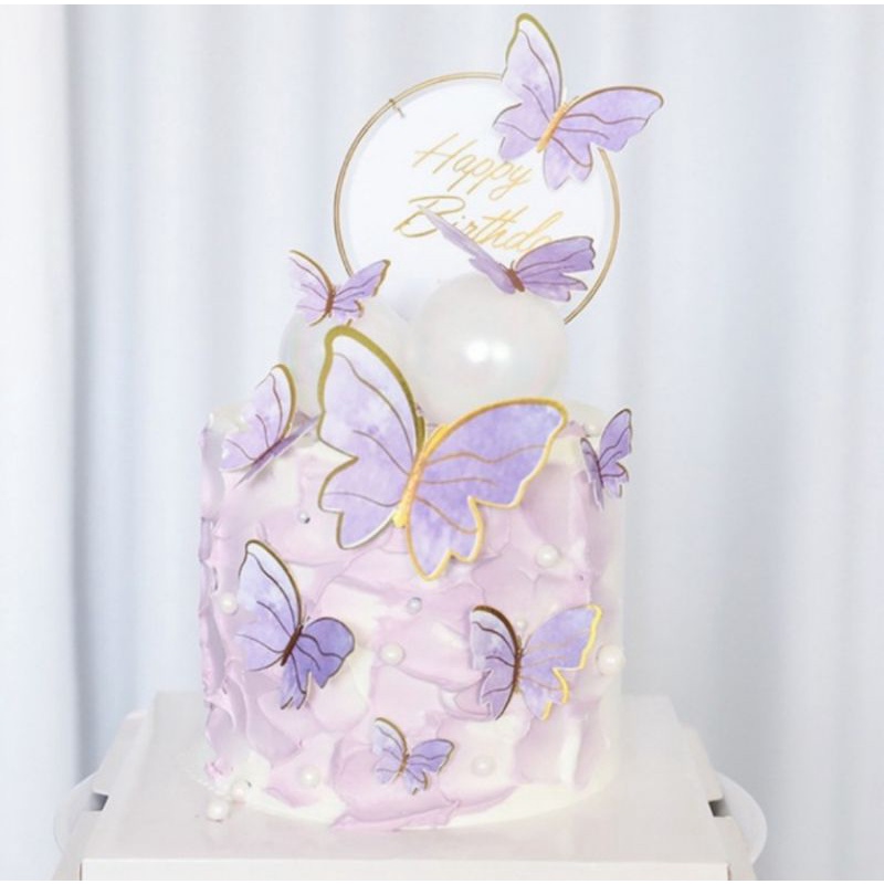 Jual Topper Kupu2, Hiasan Kue Kupu2, Mainan Kupu2, isi 10pcs | Shopee ...