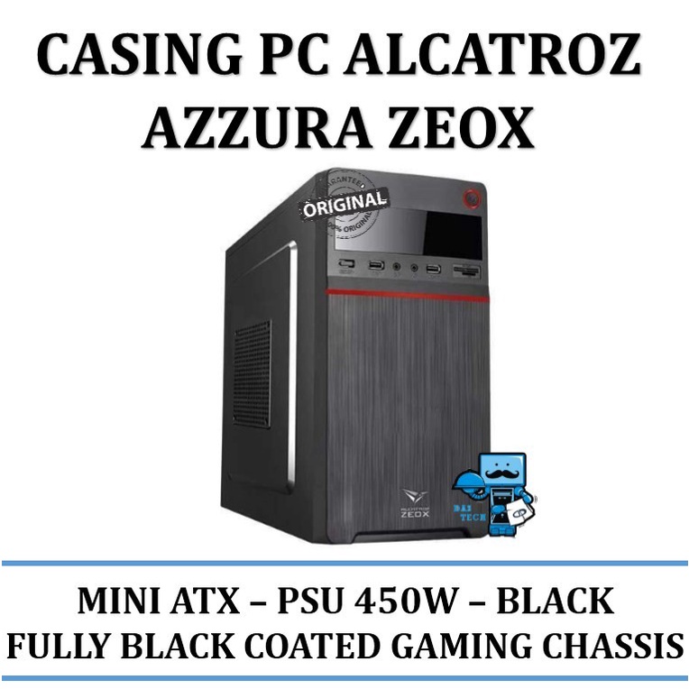Jual Casing PC Alcatroz Azzura Zeox PSU 450W Mini ATX - Original ...