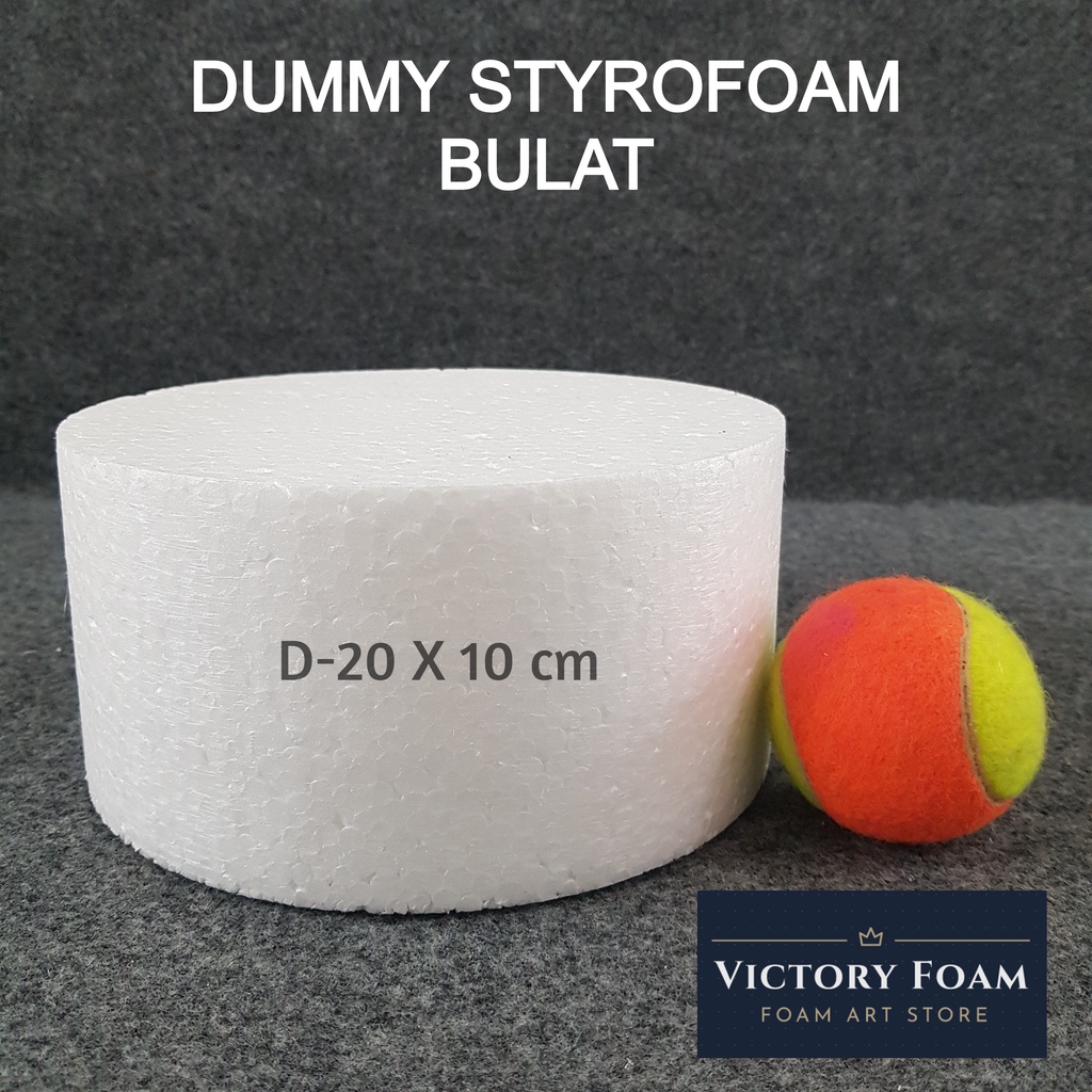Jual Dummy Styrofoam Bulat D. 20cm x 10cm | Shopee Indonesia