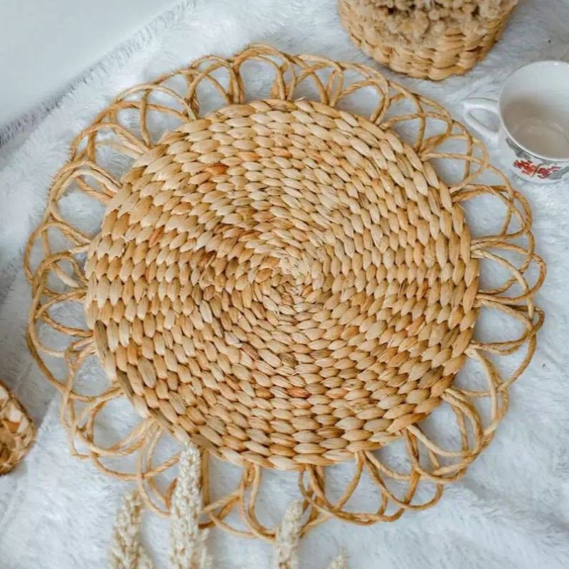 Jual Alas piring/Placemat kembang/Placemate bunga/Tatakan piring/Alas ...