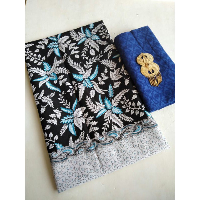 Jual kain batik motif blarak daun kelapa bahan baju batik seragam ...