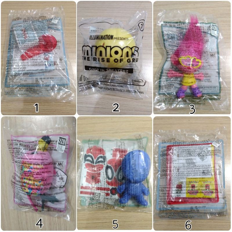 Jual Mainan Mcd Happy Meal (mainan saja) serba 16ribu | Shopee Indonesia