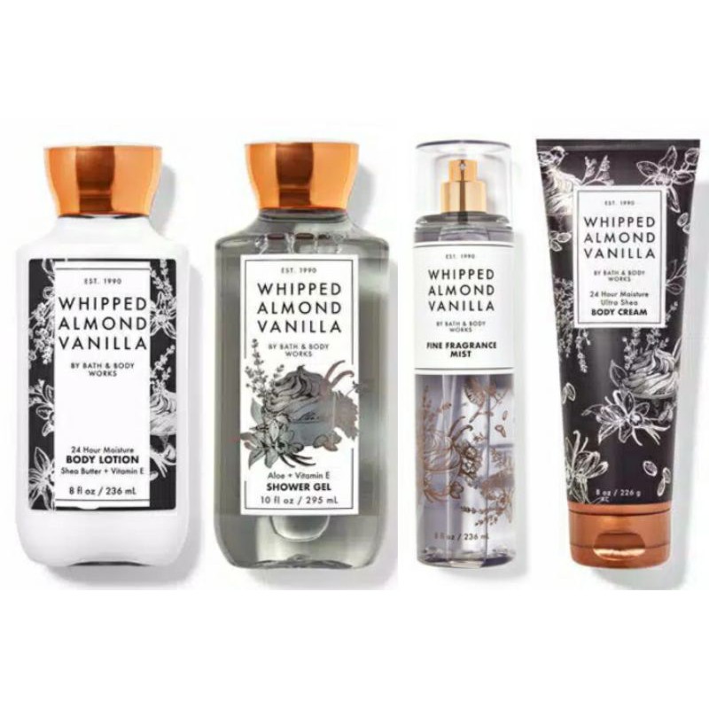 Jual BBW Bath and Body Works WHIPPED ALMOND VANILLA collection | Shopee ...