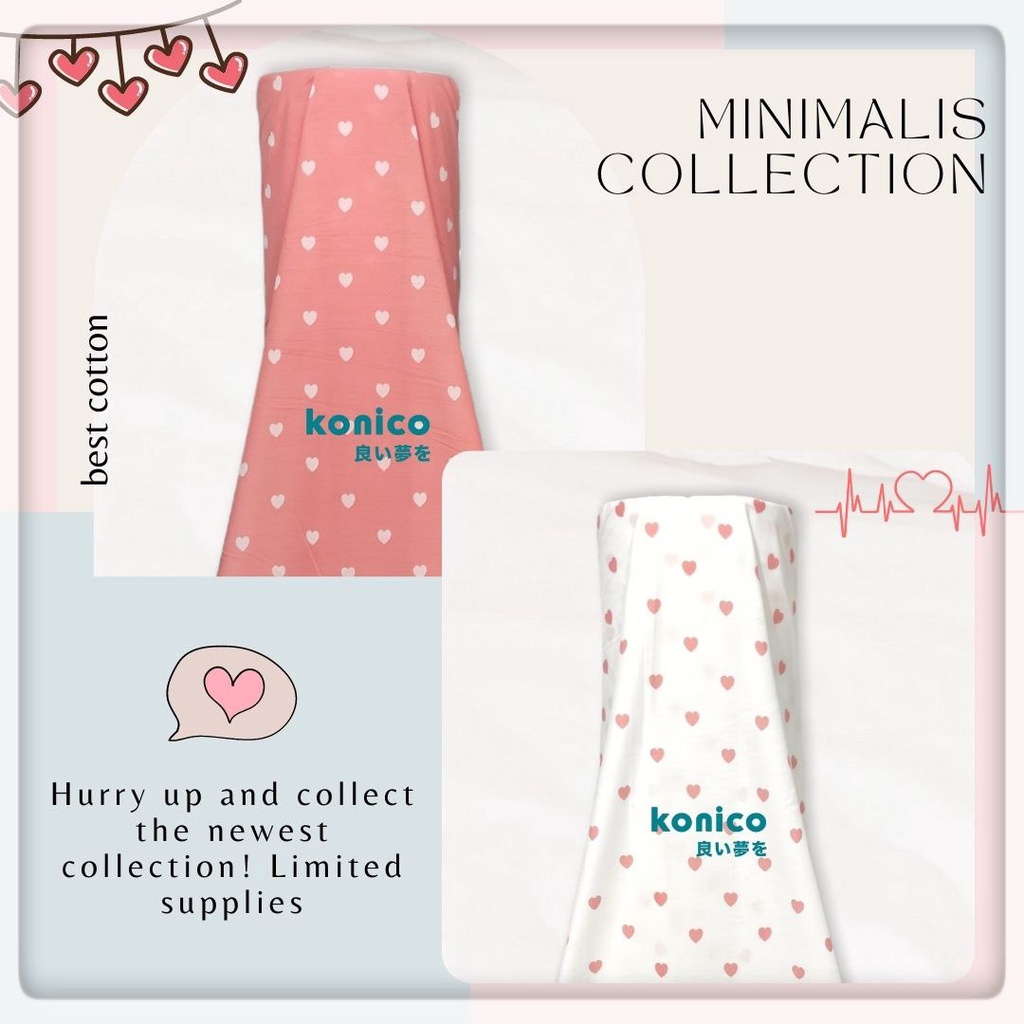 Jual KONICO kain Katun sprei Meteran Motif MINIMALIS STAR LOVER Tabur Star Esra GROW Catra ELBHE ...